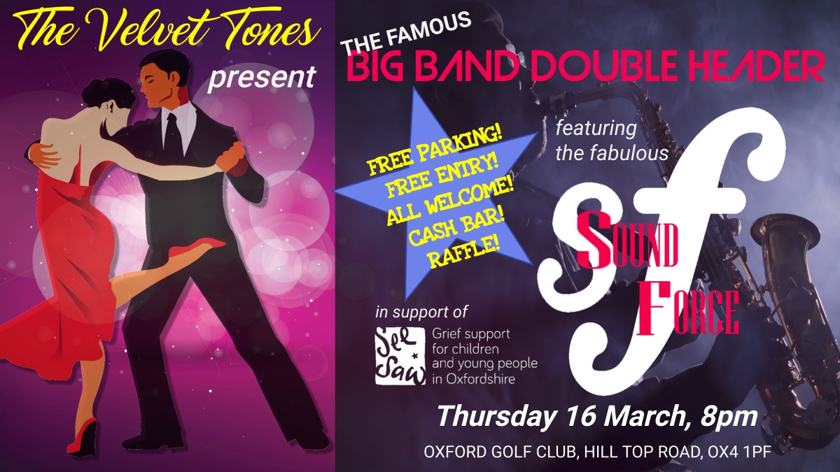 Big Band Double Header March 2023 - Swing Dance Summertown