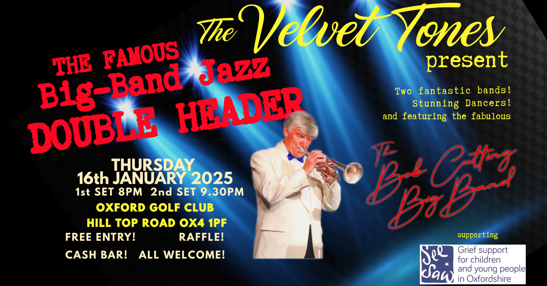 Big Band Double Header 16/01/2025 Bob Cutting Big Band - Swing Dance ...